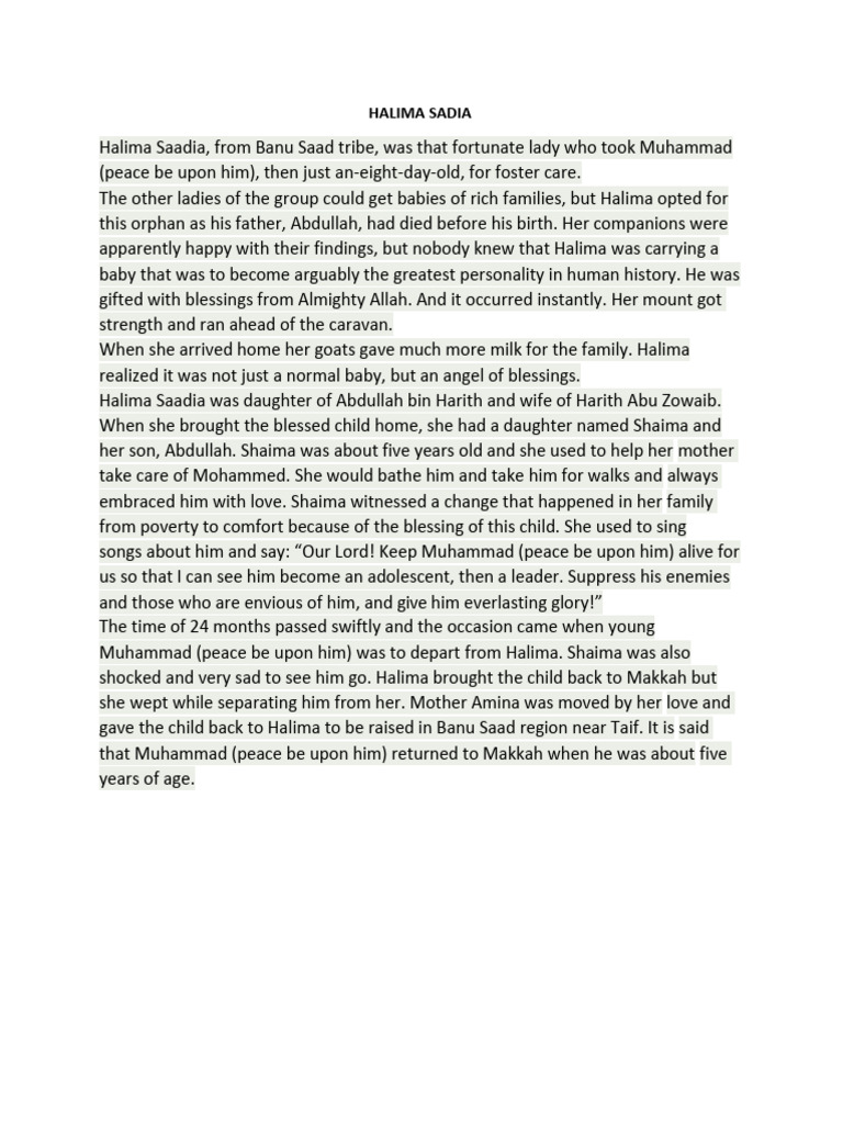 Halima Sadia | PDF