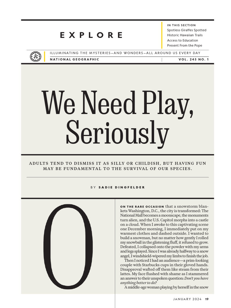 adults need play | PDF | Zoology | Biology