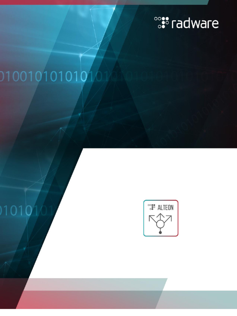 03 - Alteon ADC Level 1 Lab Manual - High Availability | PDF | Computer Network | Ip Address