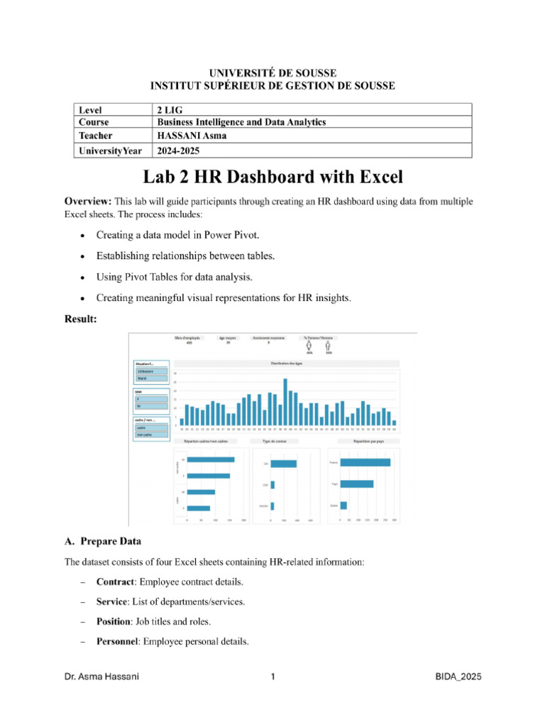 Lab2 BI Excel | PDF