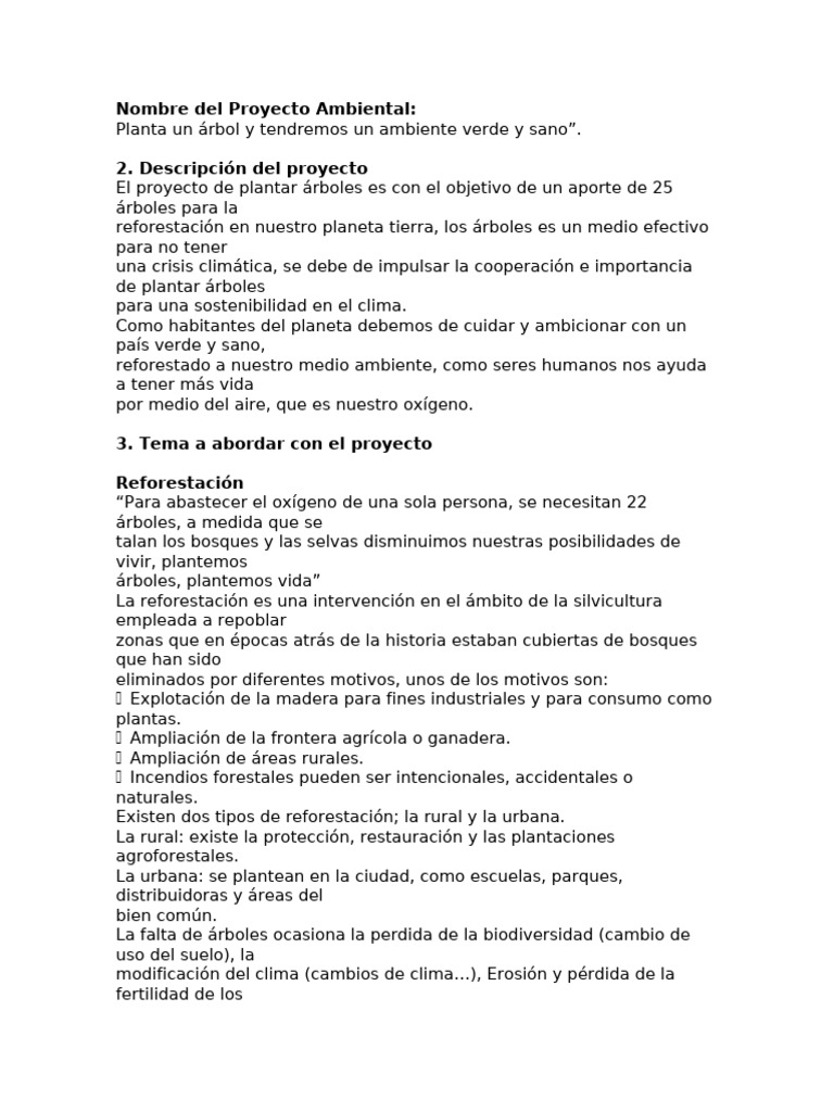 Siembra Un Arbol | PDF | Arboles | Los bosques