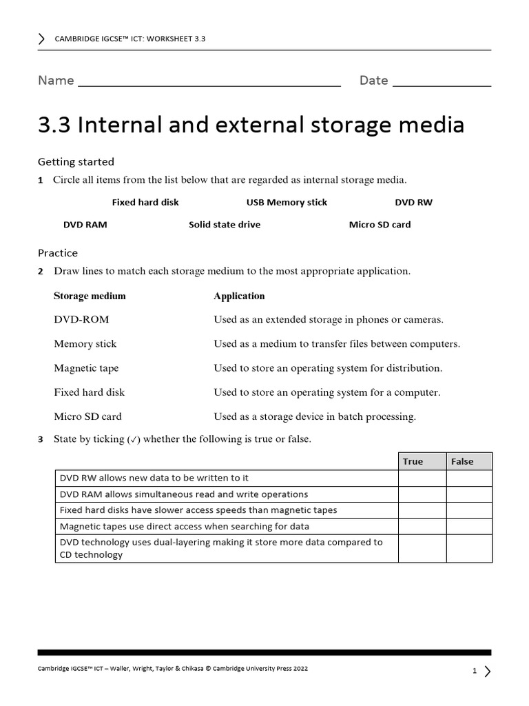 Igcse Ict 3ed TR Ws 3 3 | PDF