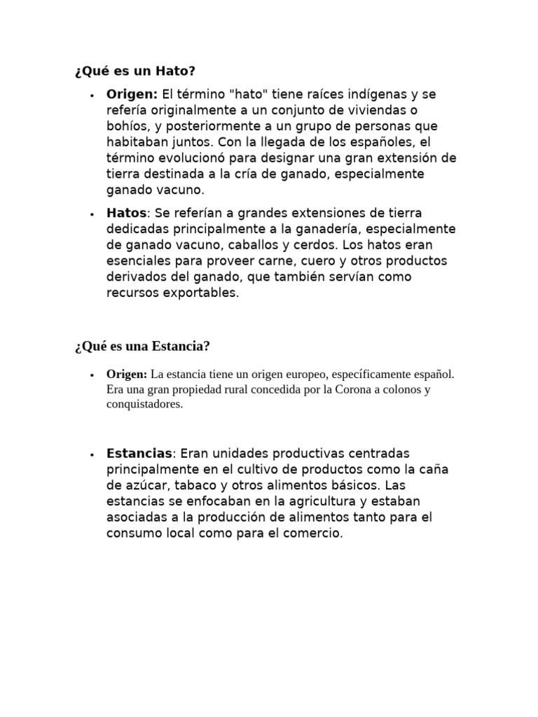 Definición de Hato Ganadero | PDF
