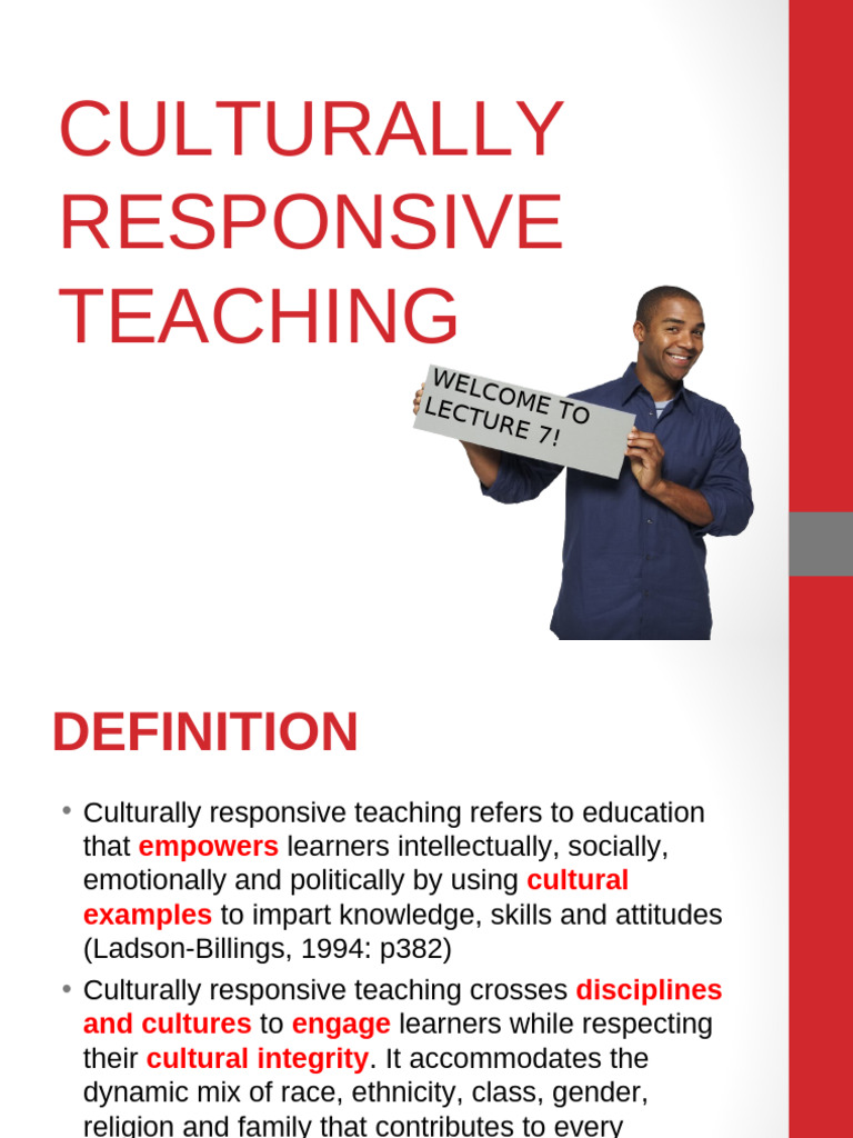 Culturally Responsive Teaching | PDF | Learning | Teachers