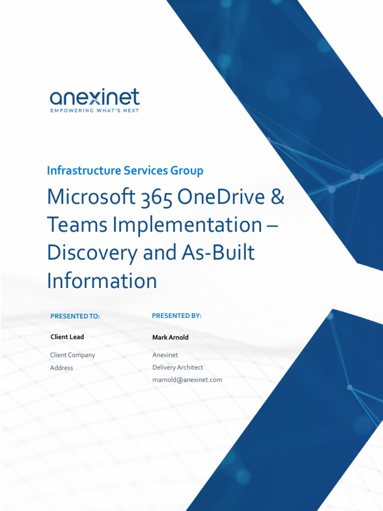 Stellantis M365 Discovery and As-Built | PDF | Share Point | Computer File
