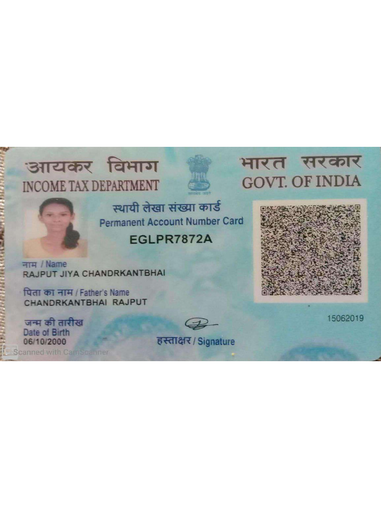 Jiya Pan Card | PDF