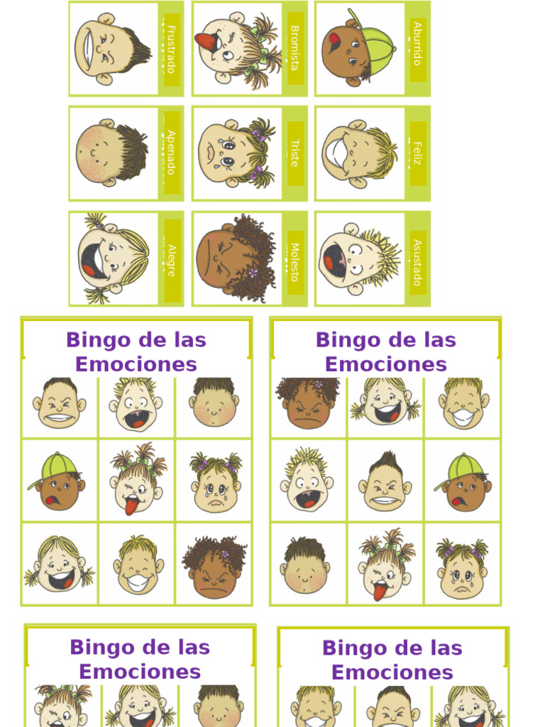 Emociones Bingo | PDF