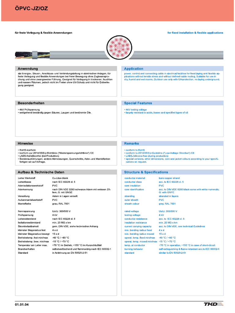 Cabo OPVC-JZ - OZ | PDF