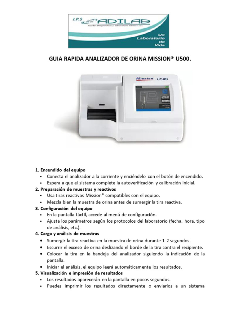 Guia Rapida Mission U-500 | PDF