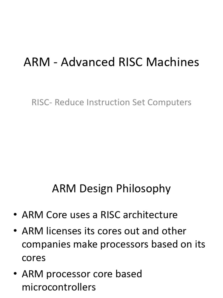arm-1 | PDF | Central Processing Unit | Computer Science