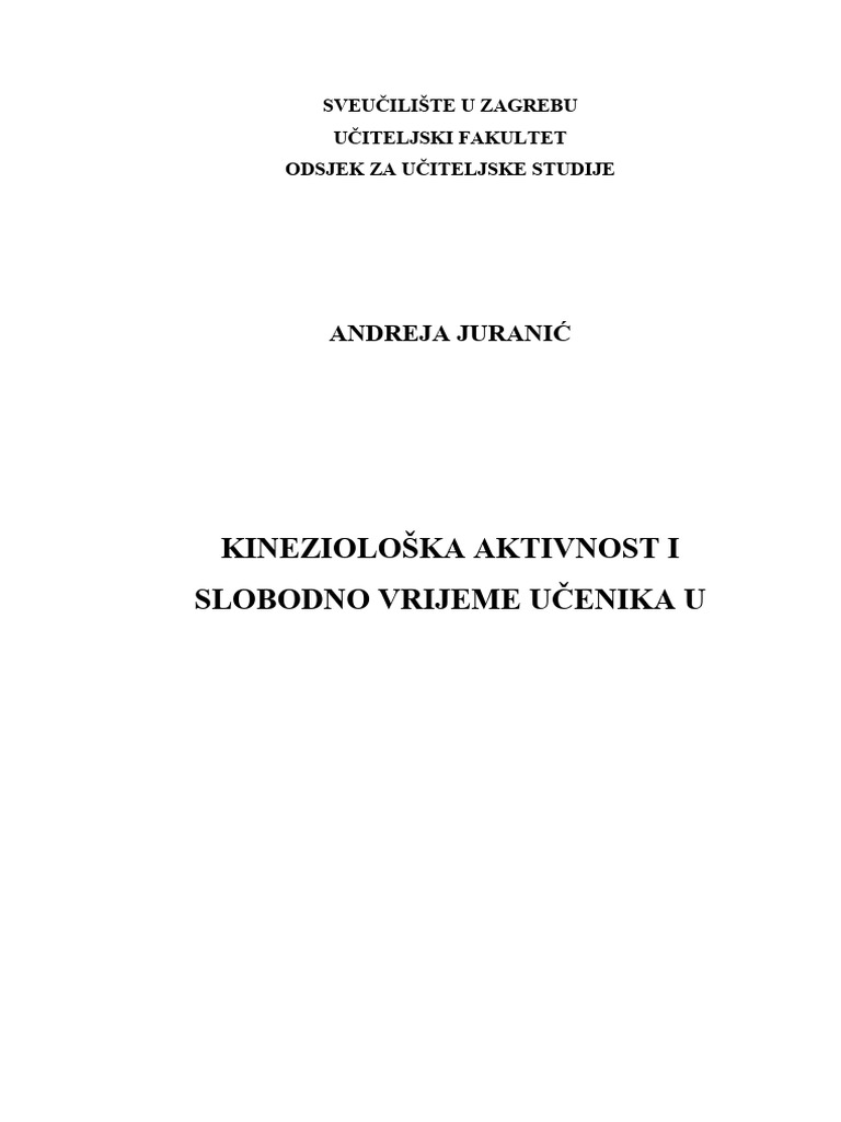 656553.ZAVRNI RAD - Jurani FINAL | PDF
