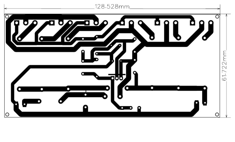 PCB - Bottom - Adjustable Power Supply 1.2 To 37V High Current 20A With ...