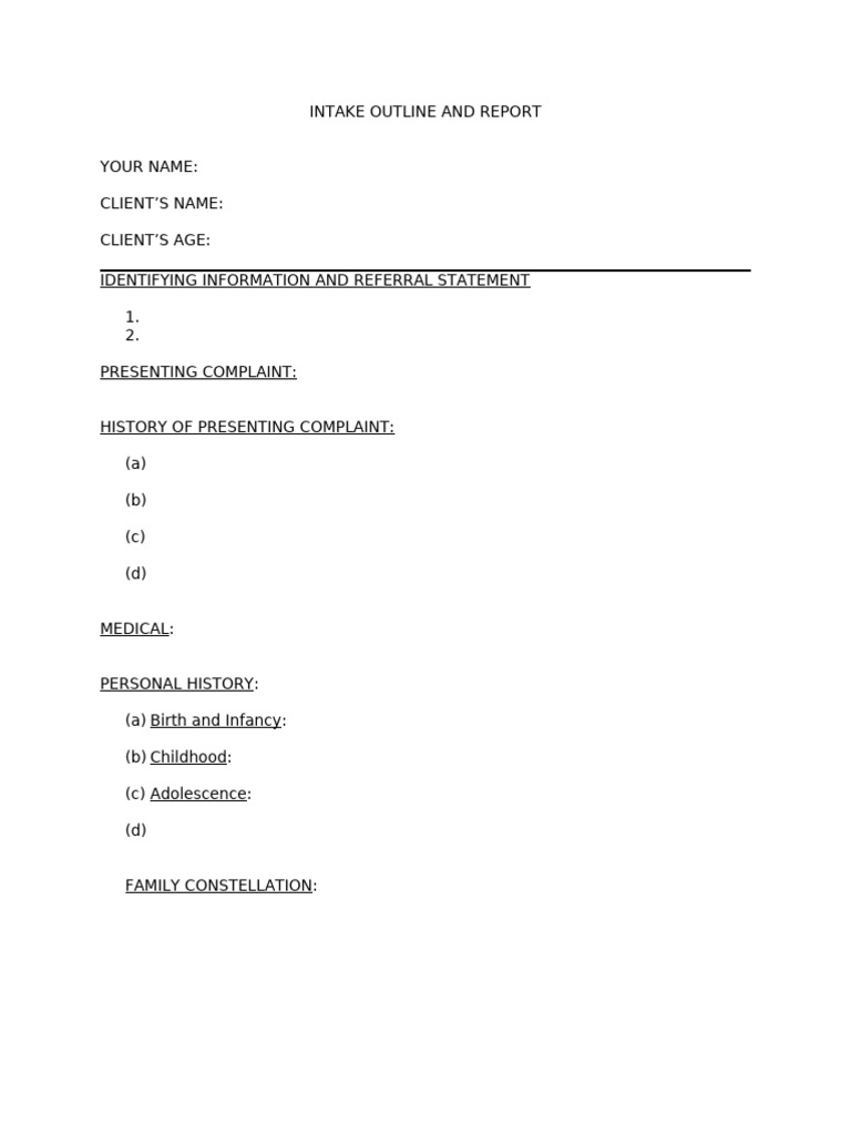 Psych Clinic Intake Form - Sp25 | PDF