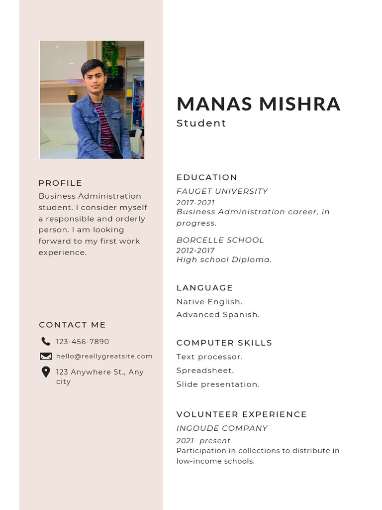 White Simple Student CV Resume | PDF