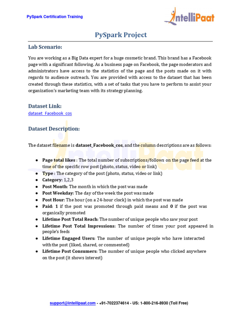 Intellipaat PySpark Project | PDF | Facebook