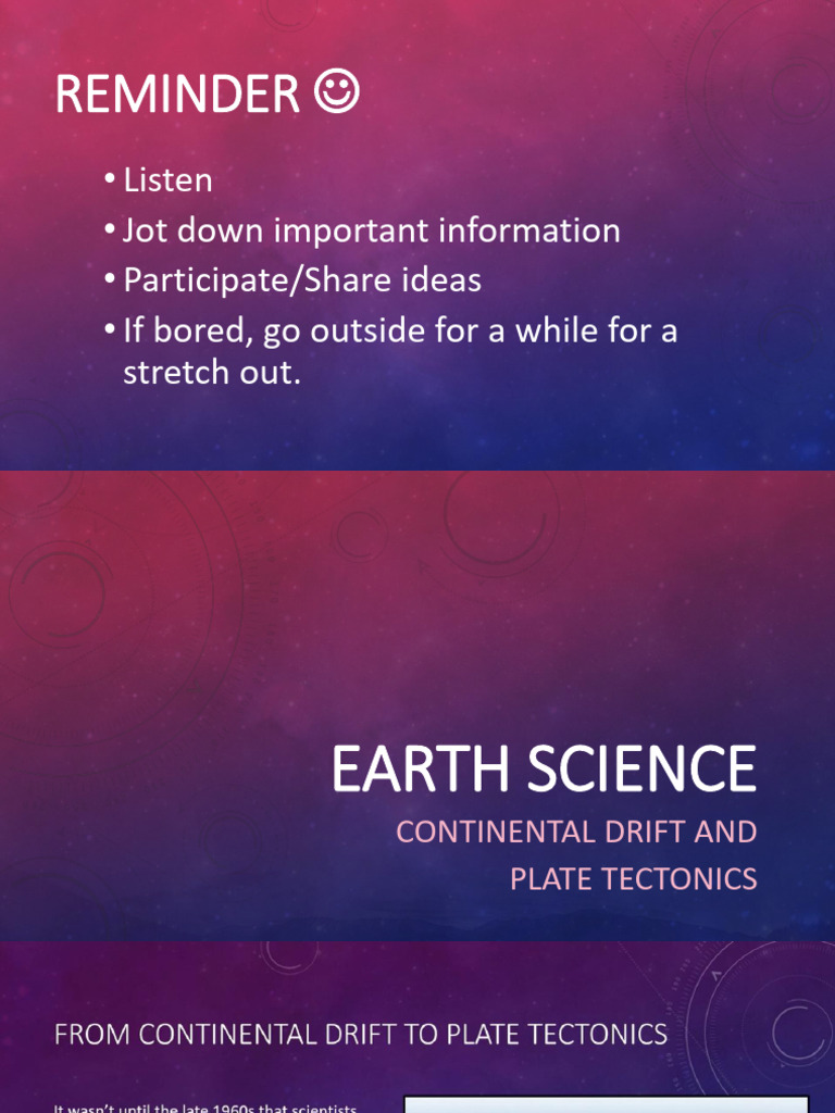 7 Continental Drift and Plate Tectonics | PDF