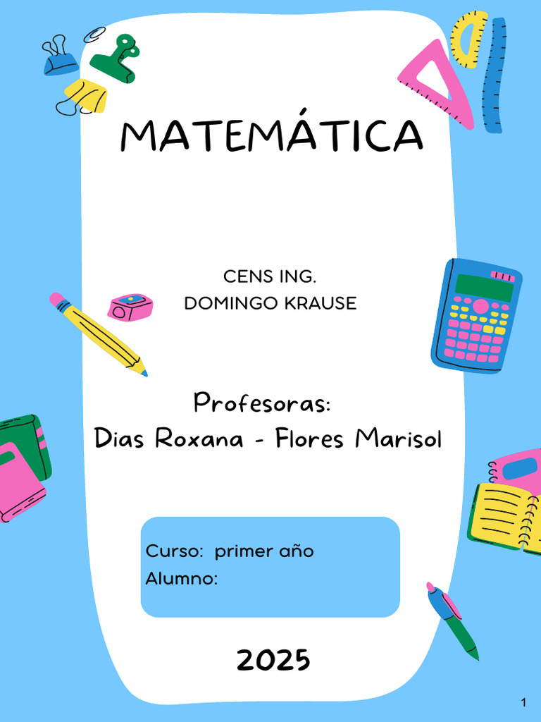 Cuadernillo Primero 2025 | PDF | Aritmética