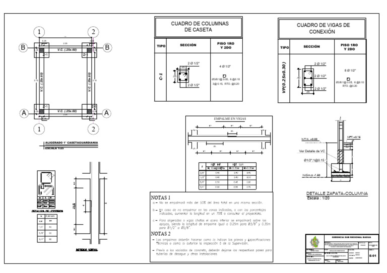 4 Estructuras Caseta-Detalle de Losa Cimentacion-A1 | PDF