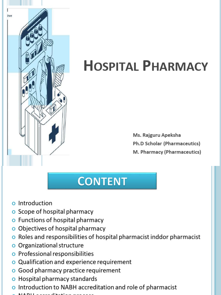 Hospital Pharmacy | PDF | Pharmacy | Pharmacist