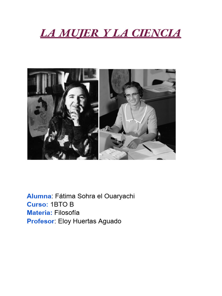 La Mujer y La Ciencia | PDF