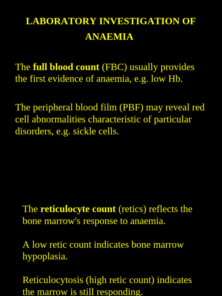 Anemia Lab Investigation Anemia | PDF | Anemia | Iron