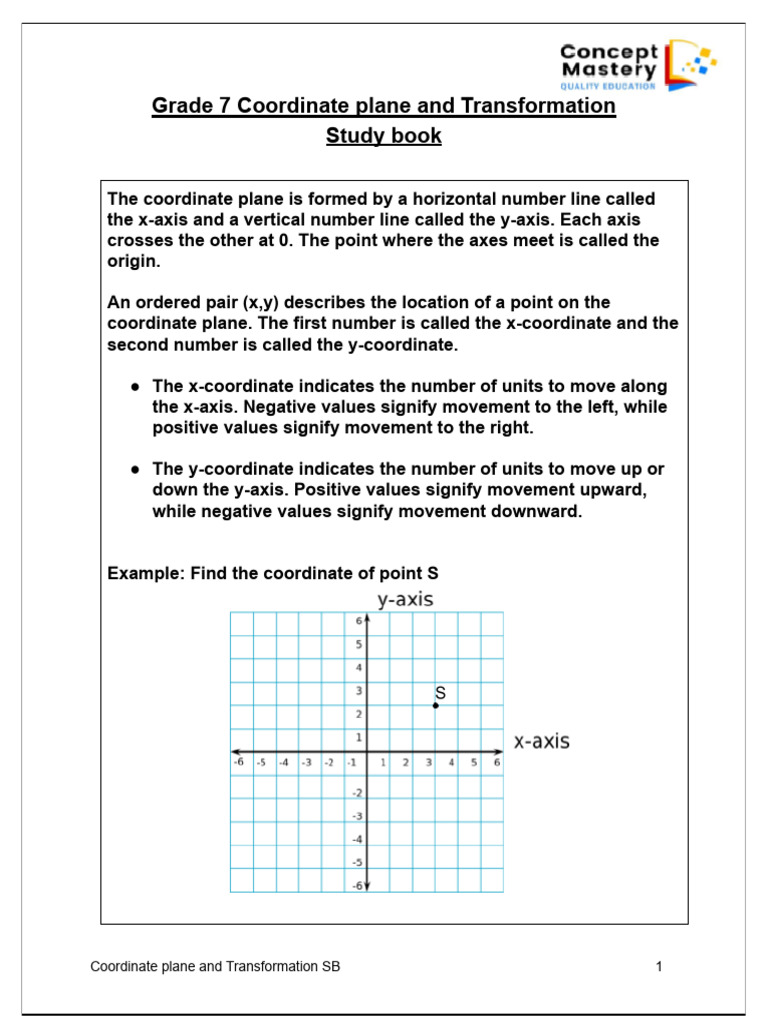 Triangle Transformations on Coordinate Plane | PDF | Cartesian ...