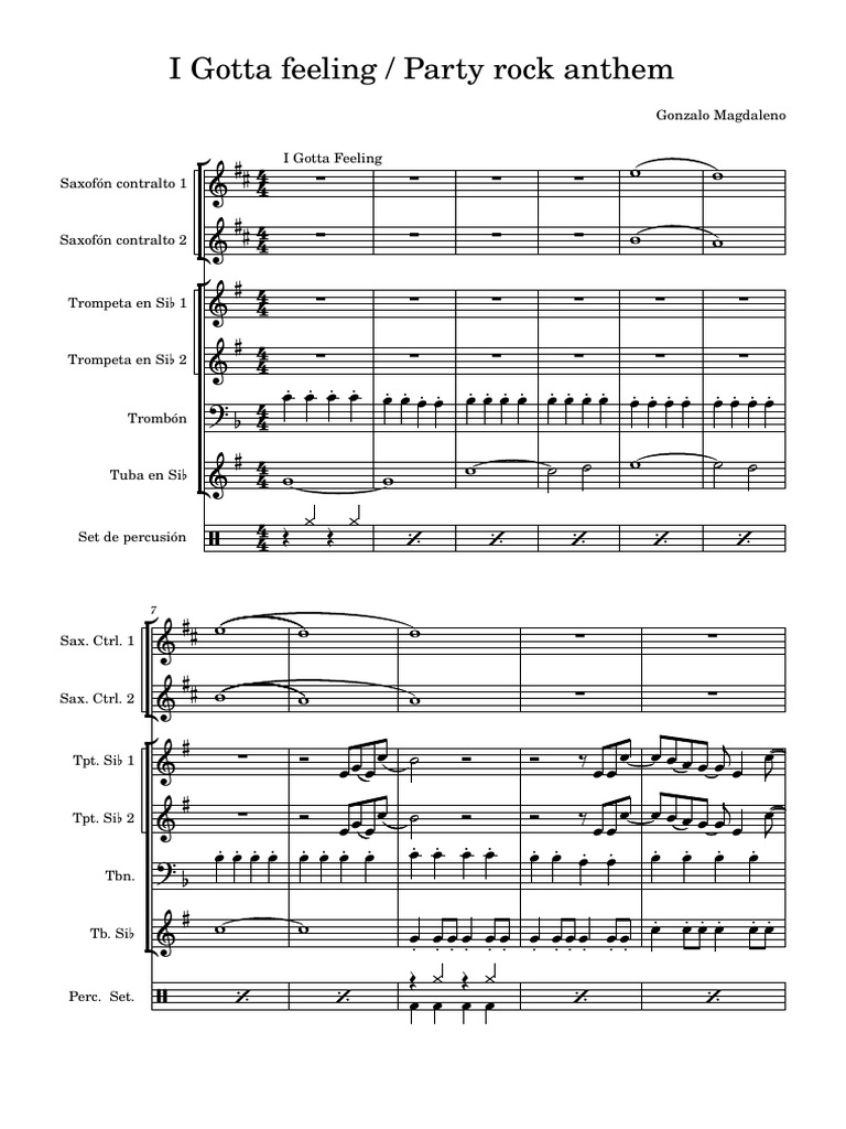 I Gotta Feeling & Party Rock Anthem | PDF
