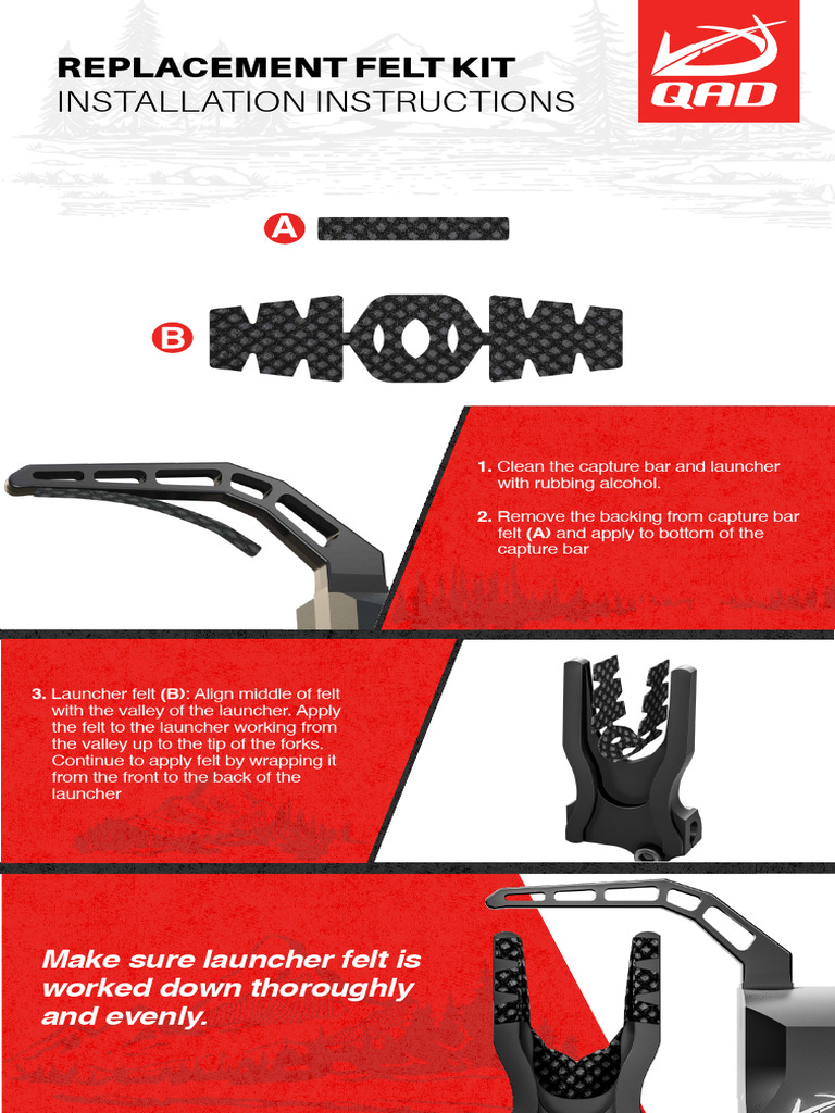 Installation Instructions: Replacement Felt Kit | PDF