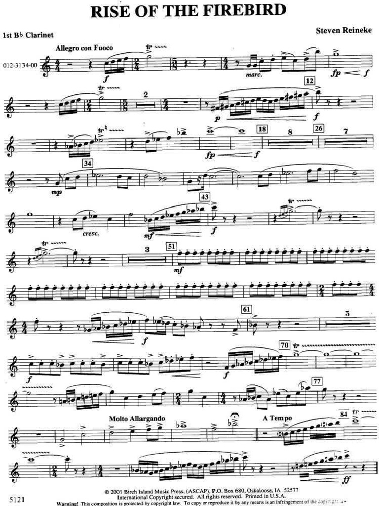 04 Rise of The Firebird Cls 1 | PDF | Musical Compositions