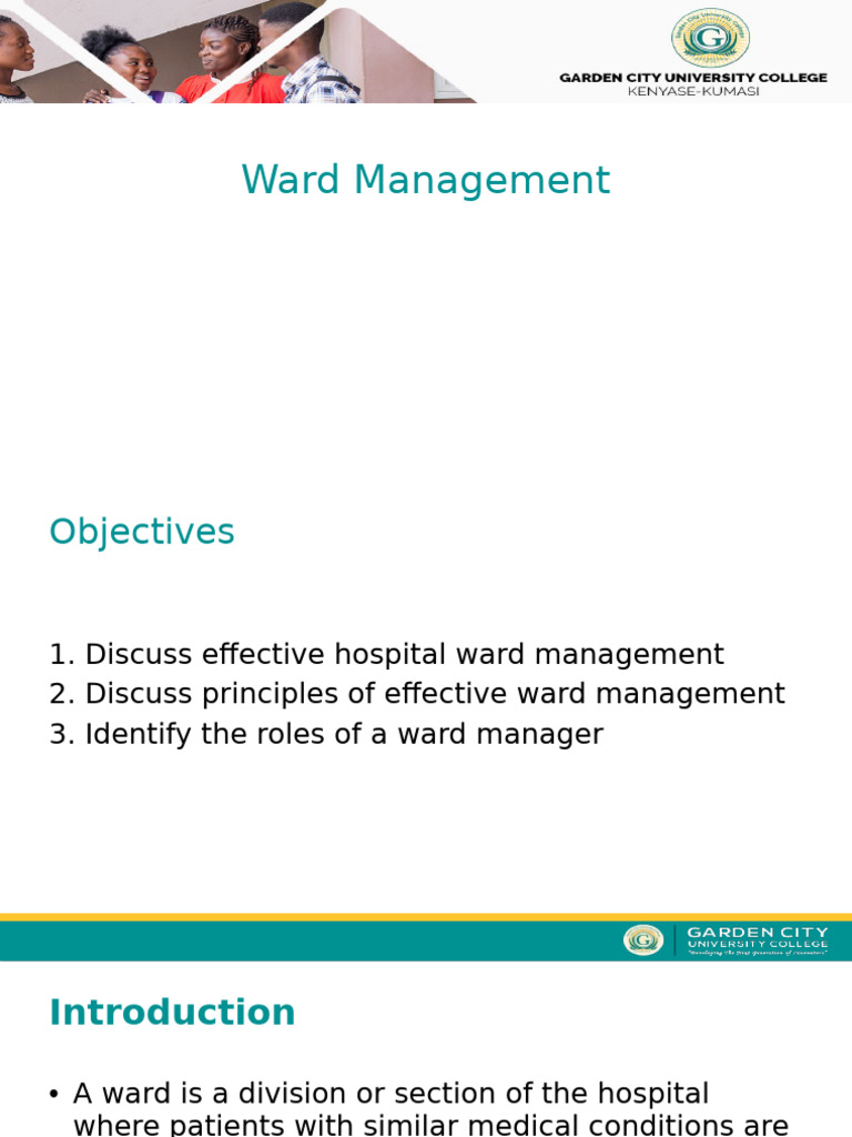 Effective Ward Management in Nursing | PDF | Hospital | Patient
