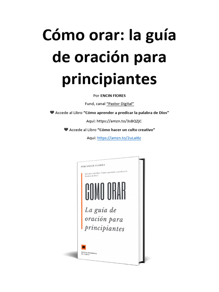 Cómo Orar | PDF | Oración | Dios