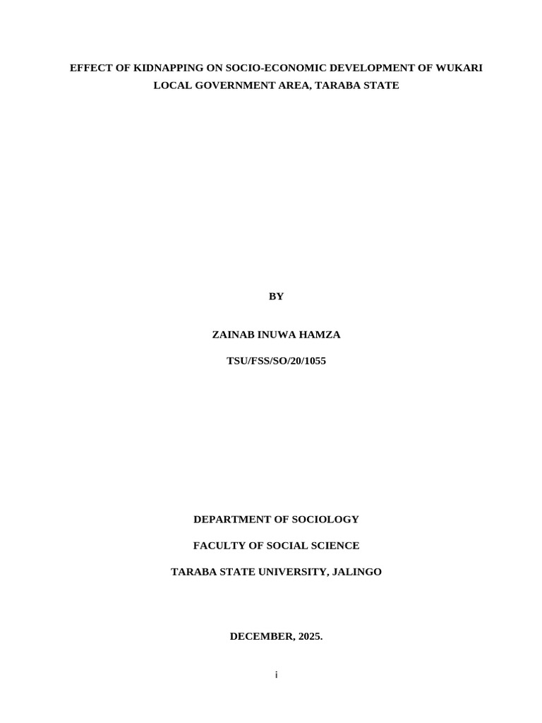 The Effect of Kidnapping On Social | PDF | Statistics | Theory