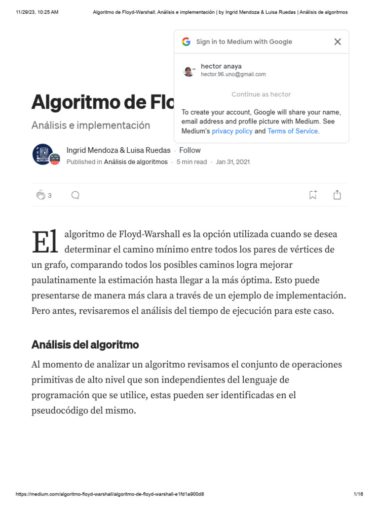 Algoritmo de Floyd-Warshall. Análisis e implementación _ by Ingrid Mendoza & Luisa Ruedas ...