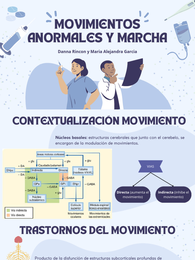 Trastornos del Movimiento y Marcha | PDF | Ganglios basales | Distonia
