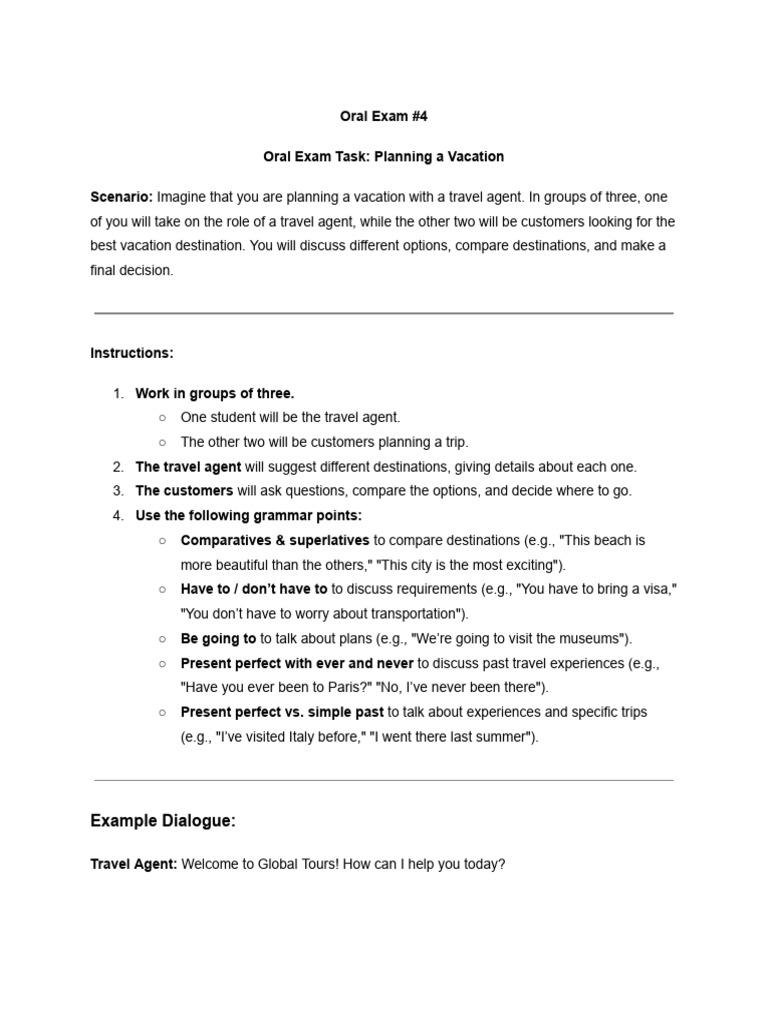 Oral Exam 4 Groups Pdf