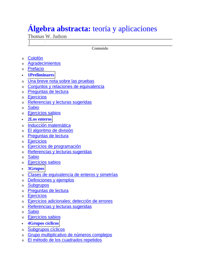 Álgebra Abstracta | PDF | Álgebra abstracta | Grupo (Matemáticas)