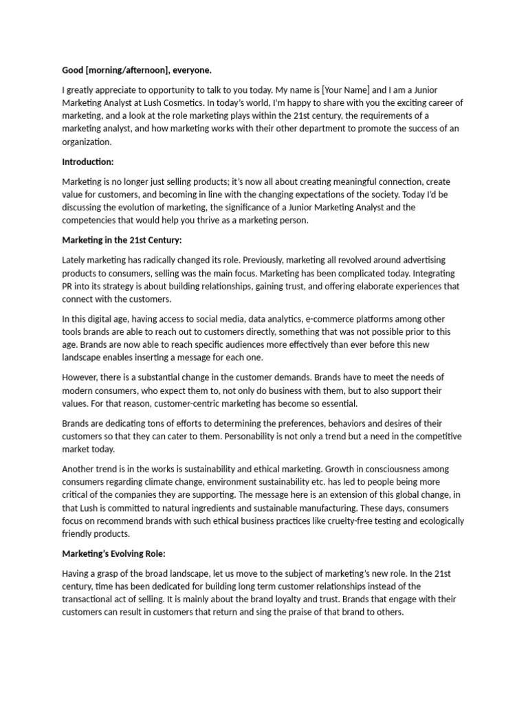 MPP UNIT 2 Presentation Oral 3people | PDF | Marketing | Brand