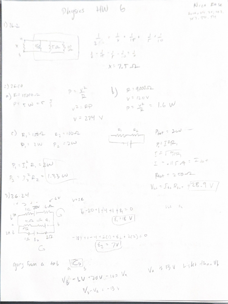 Physics Pset 6 | PDF