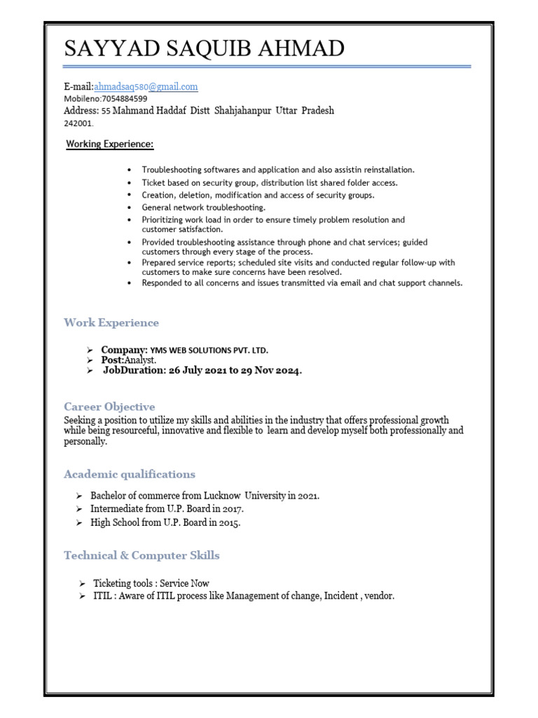 Shaquib Sayyed | PDF