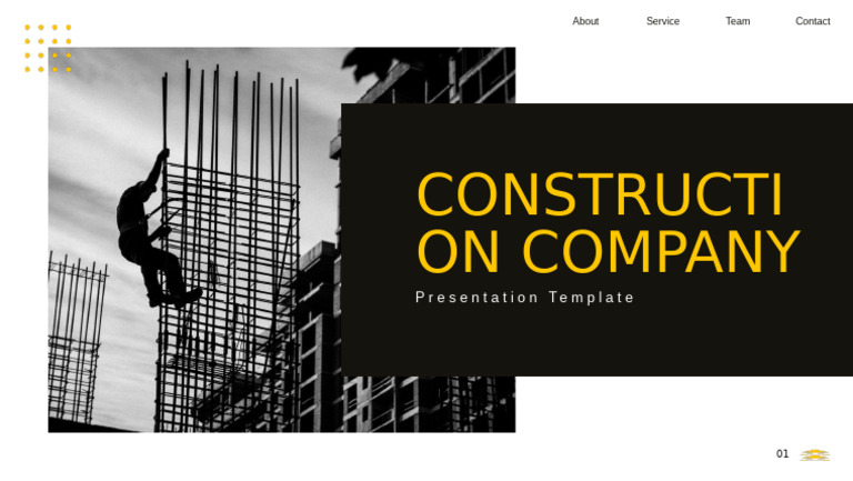 Construction Company Presentation Template | PDF