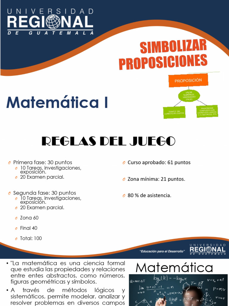 Clase1 Matematica I | PDF | Proposición | Lógica