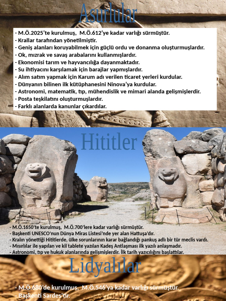 Asurlular Ve Anadolu Medeniyetleri | PDF