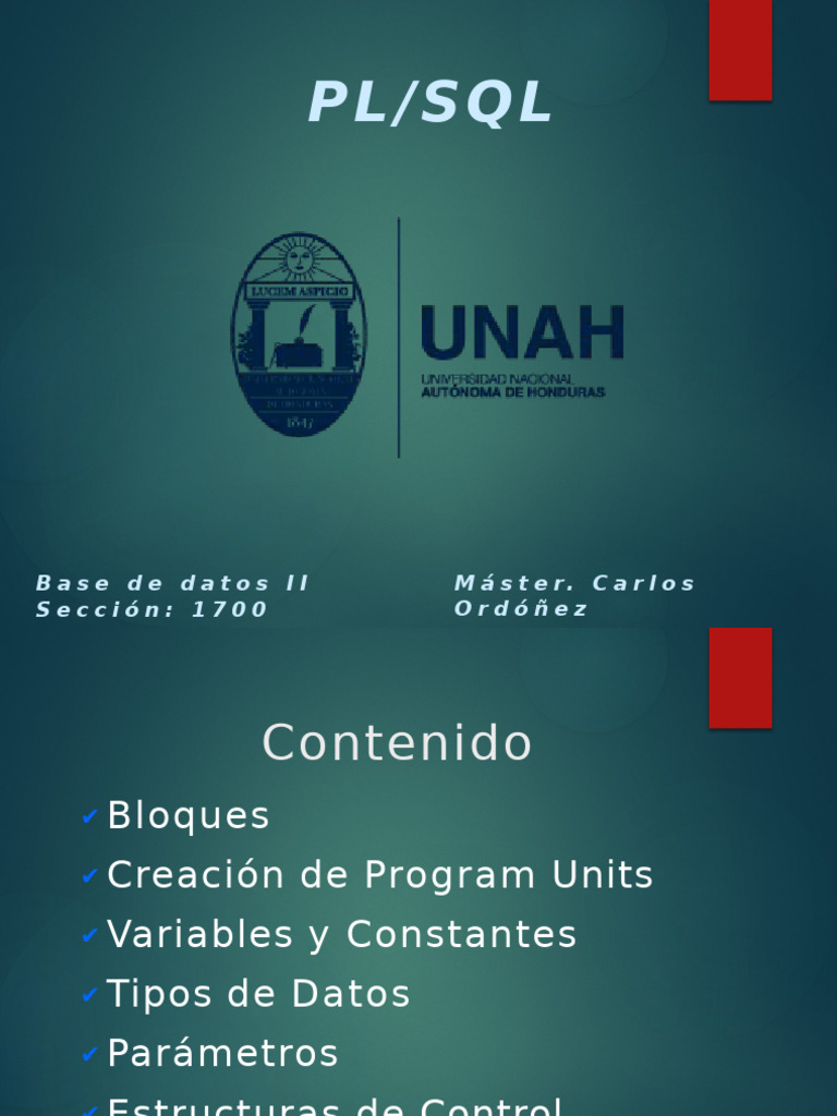 PLSQL Material | PDF | Pl / Sql | Paradigmas de programación