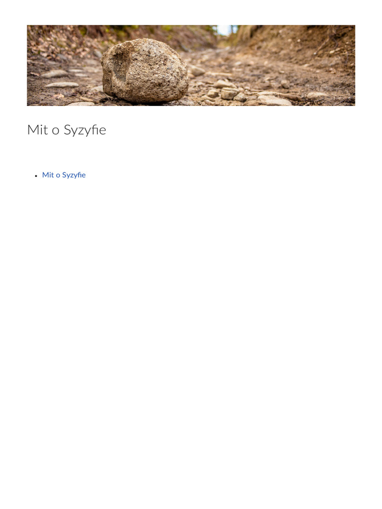 Mit o Syzyfie | PDF
