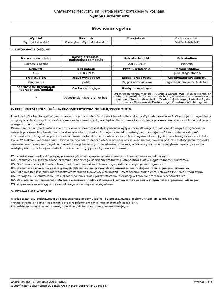 2 Biochemia Ogolna | PDF