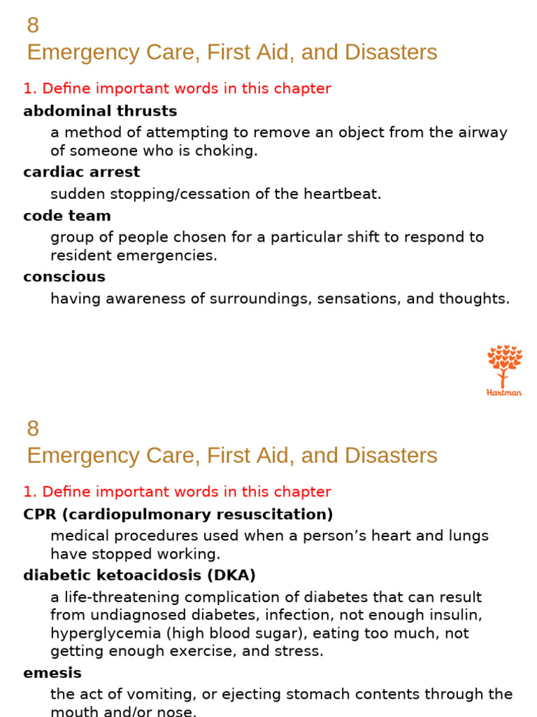 Chapter 8-1 | PDF | Hyperglycemia | First Aid