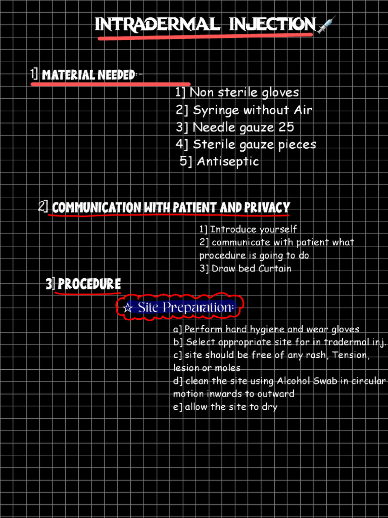 Intradermal Injection | PDF