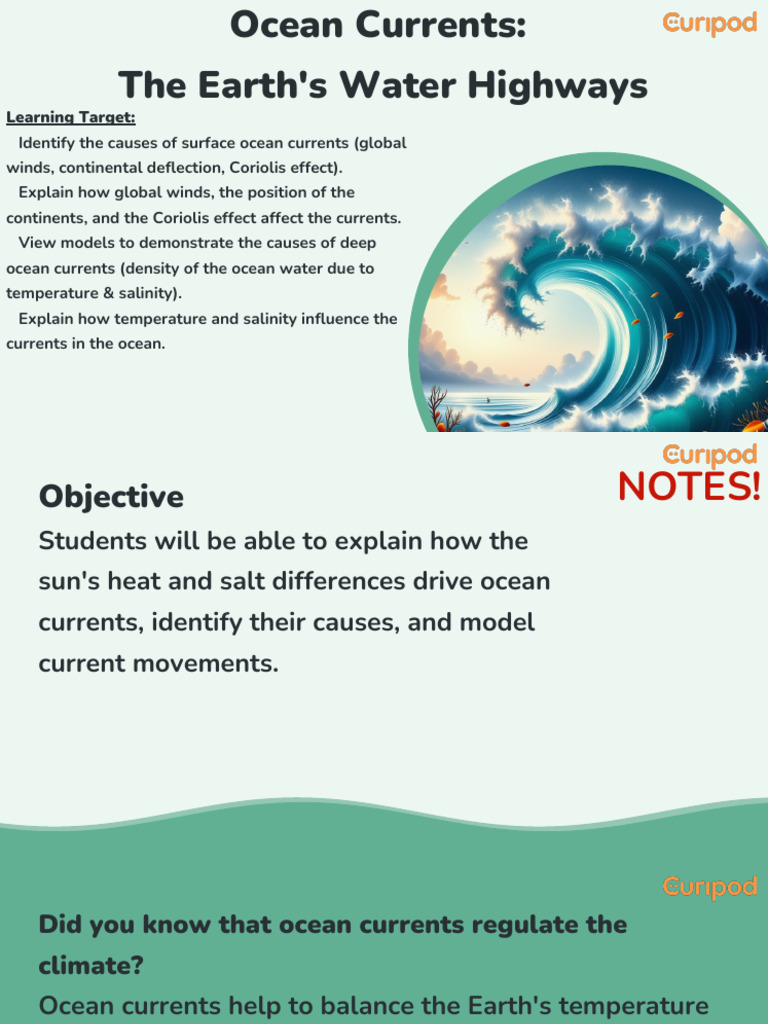 Understanding Ocean Currents and Their Causes | PDF | Oceans | Earth