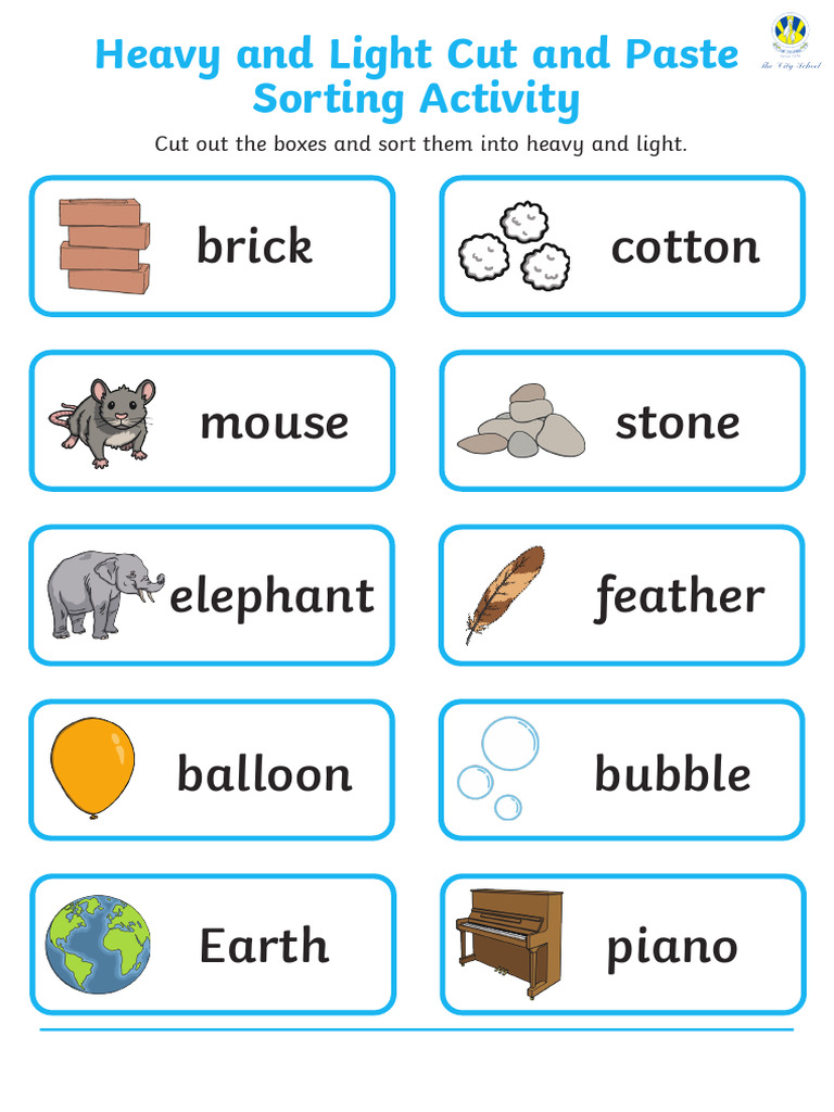 heavy and light sorting | PDF