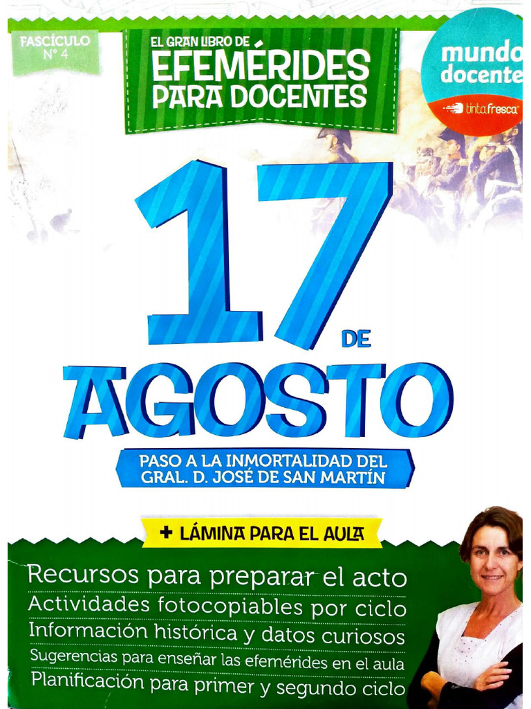 17 de Agosto Efemérides Ediba - 230720 - 132439 | PDF